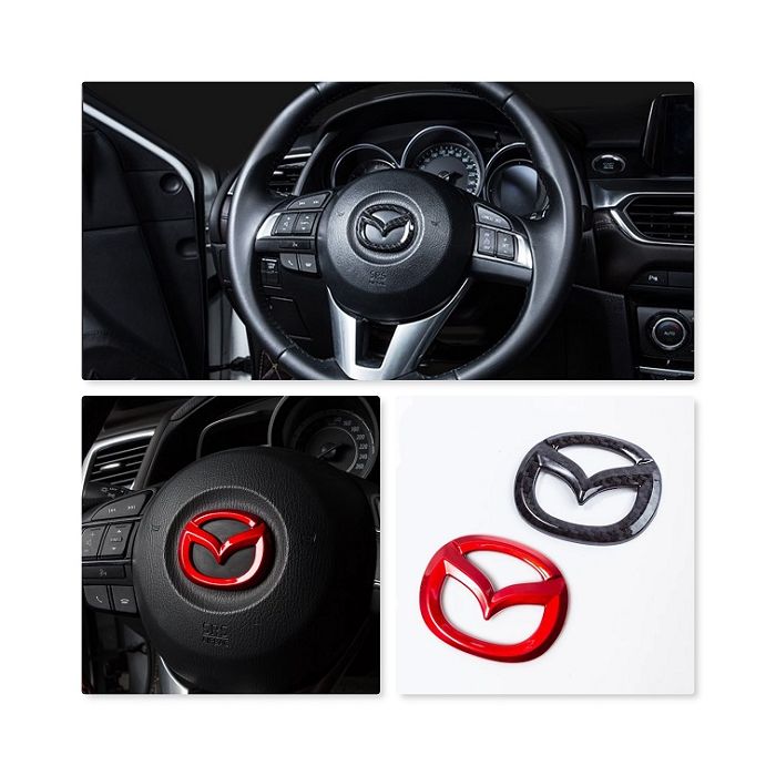 Mazda steering wheel logo cover